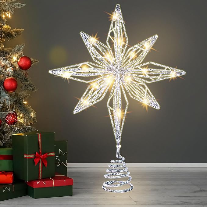 Sparkling Tree Toppers Star | Green Home Shoppe