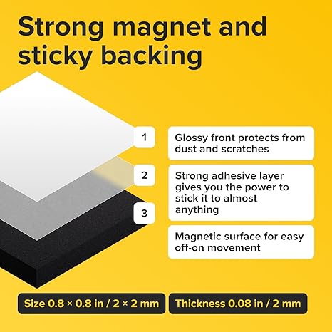 Hyper-Sticky Magnets With Adhesive Backing | Green Home Shoppe